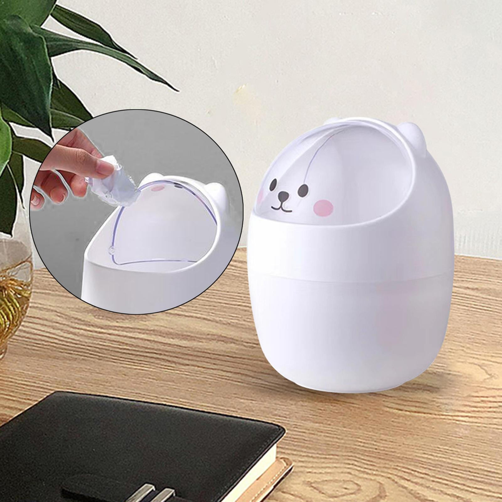 Desktop Trash Can Cartoon Compact Supplies Organizer, Countertop ...