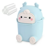 SHAIDOJIO Small Trash Can with Lid, Desktop Mini Garbage Can ...