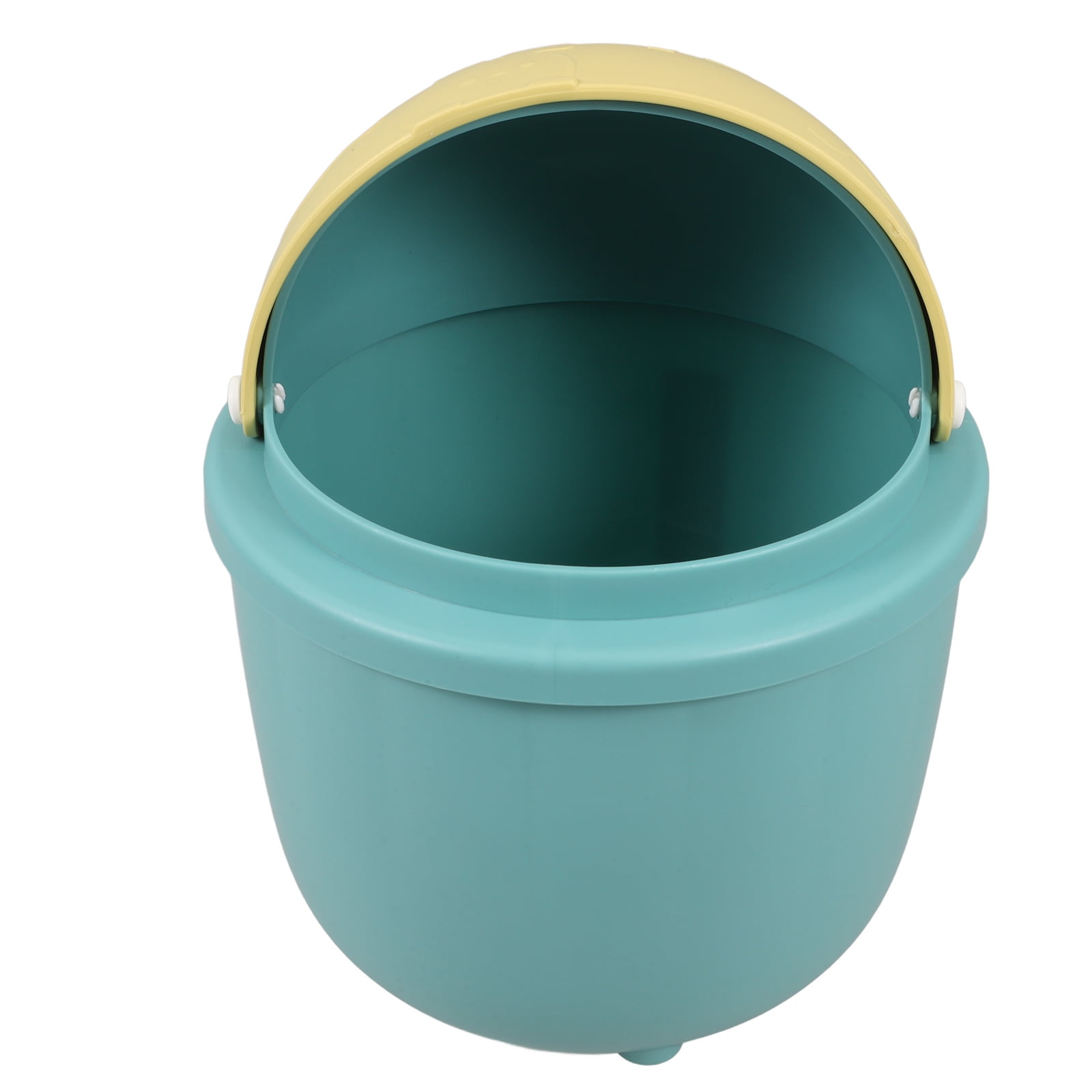 WHAMVOX Cute Blue Mini Trashcan with Flip Lid for Home Use, PP Material ...