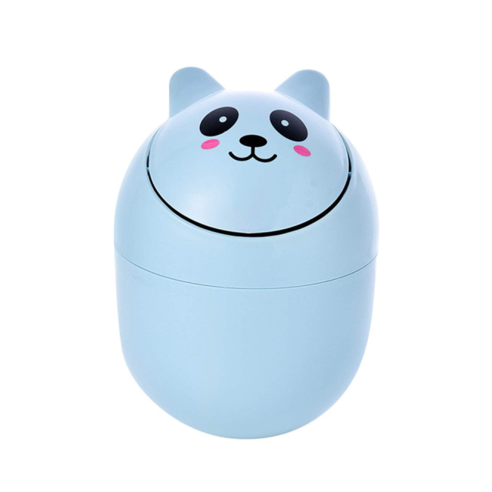 Desktop Trash Can Mini Desktop Trash Can Flip Open Cartoon Detachable ...