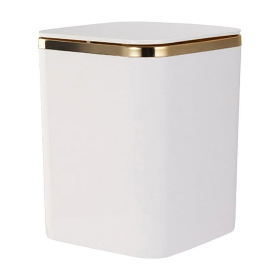 Desktop Trash Can Office Bin with Lid Small Desktop Garbage Bin In ...