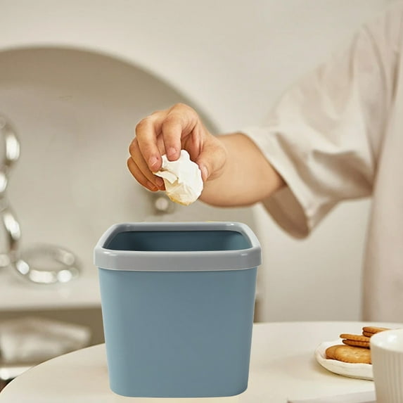 Desktop Trash Can for Office, Home & School | Small Plastic Wastebasket ...