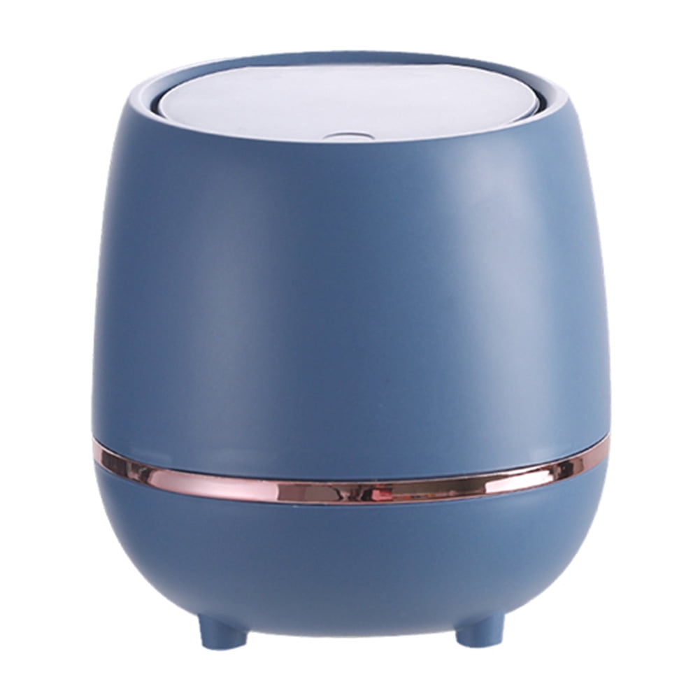 Desktop Trash Can Pop-Up Lid Trash Can Pressing Lid Mini Garbage Can ...