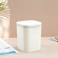 Desktop Trash Can, Small Plastic Garbage Bin with Lid for Home Office ...