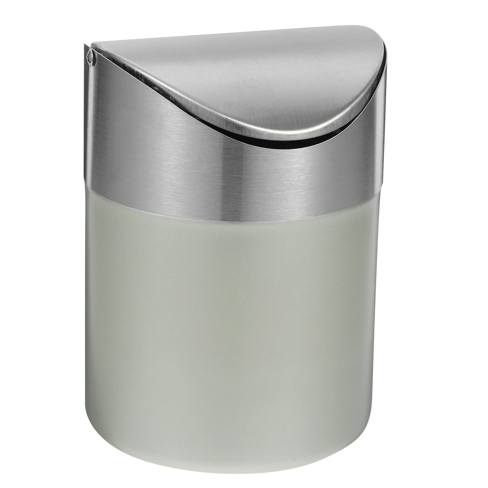 FELTECHELECTR Rectangular Trash Can Silver 1Set 6.3x4.7x4.7in - Walmart.com