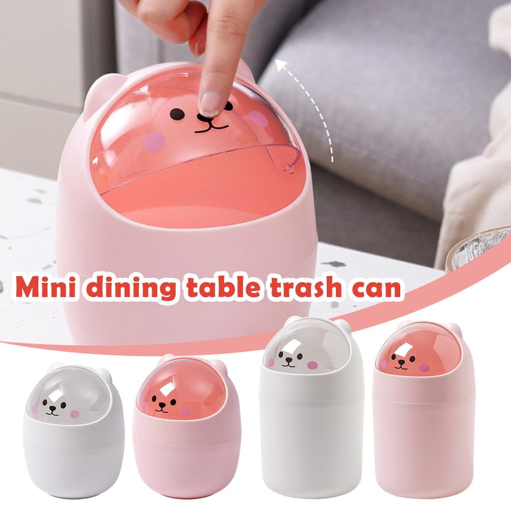 Desktop Trash Can Small White Desktop Trash Can Cute Small Creative ...