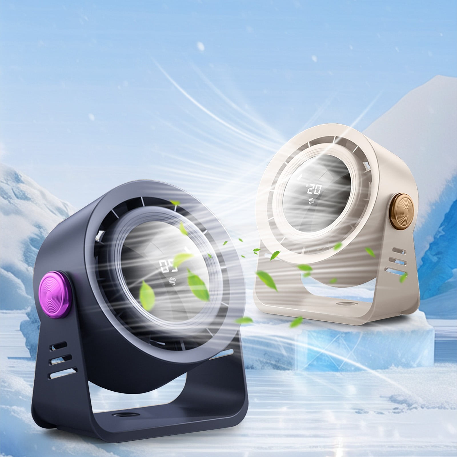 Desktop USB Fan, Wall Mounted Mini Fan, Quiet Operation, Adjustable ...