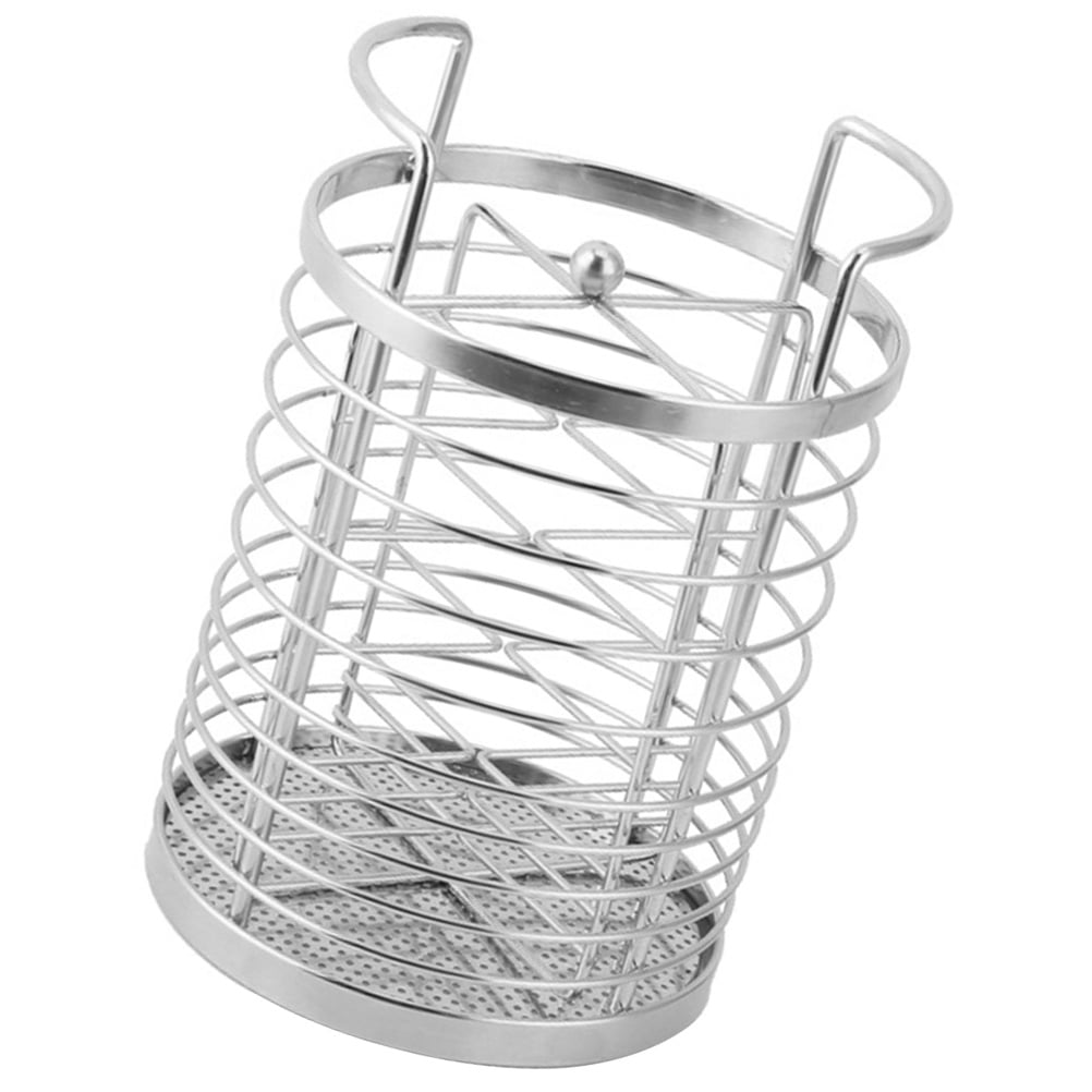 Desktop Utensil Container Stainless Steel Utensil Holder Utensil Rest ...