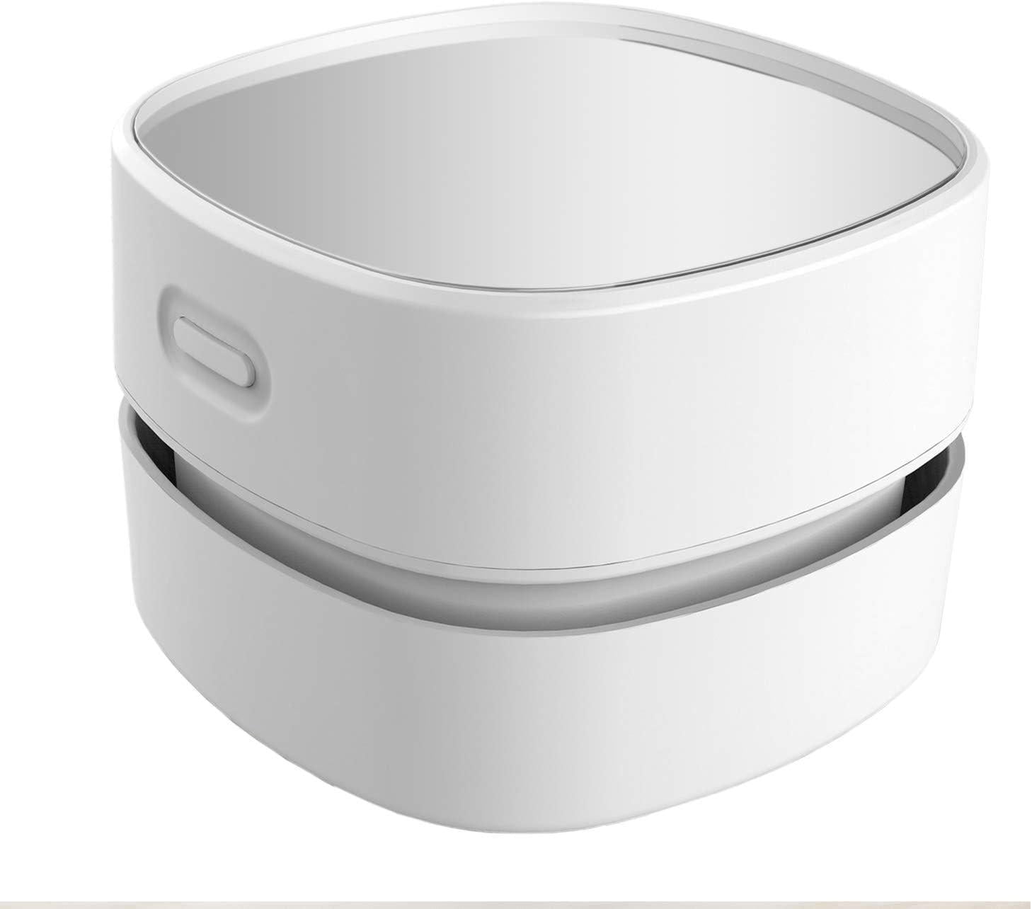 Desktop Vacuum Cleaner (White), Energy Saving Mini Desktop Vacuum ...