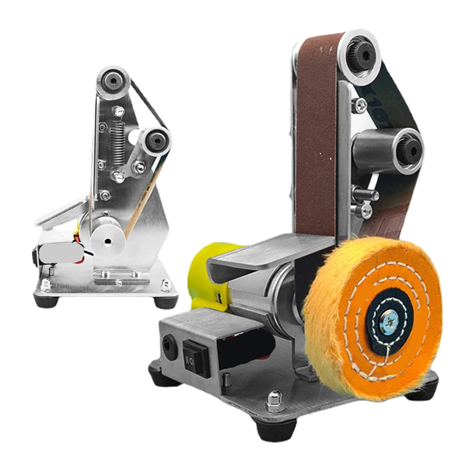 Desktop Vertical Mini Abrasive Belt Sandpaper Polishing Machine DIY ...