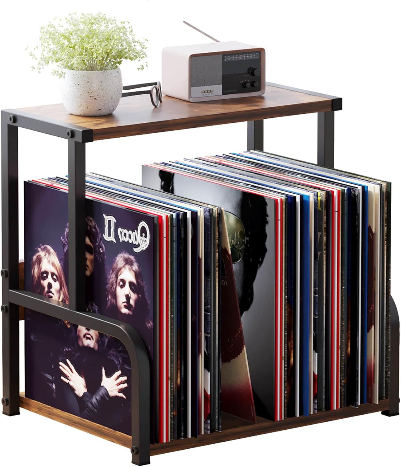 Desktop Vinyl Record Storage, Perfect for Displaying Albums and ...
