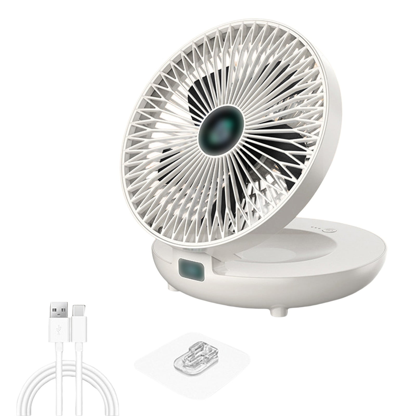 Desktop Wall Mounted Fan with USB Port Portable Folding Design for ...