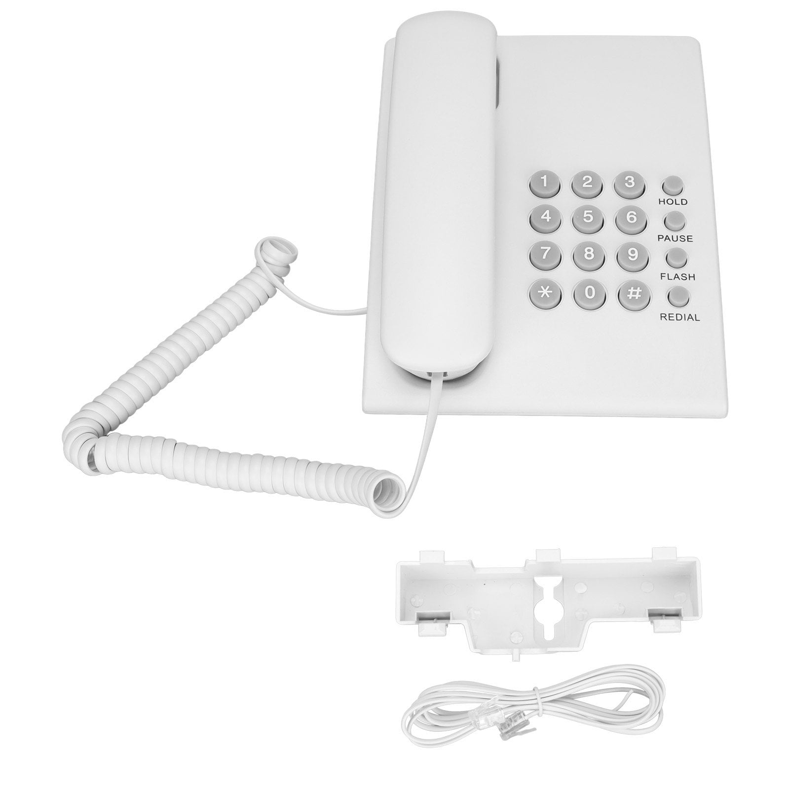 Desktop Wall Mounted Telephone Last Number Redial P T Mode Corded Landline Phones for Home Hotel ...