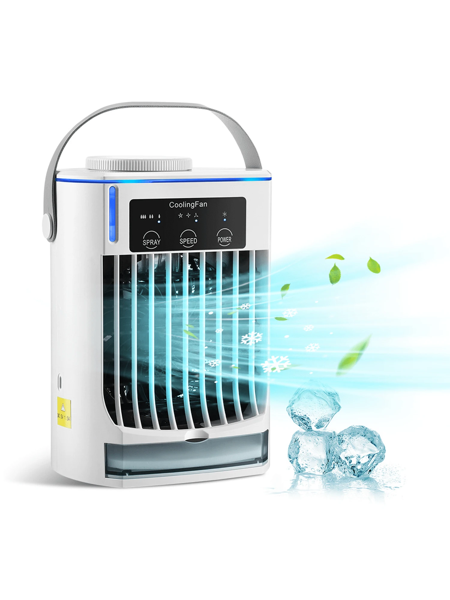 Desktop Water-Cooled Fan USB Cooling Fan Home Small Chiller 500ml ...