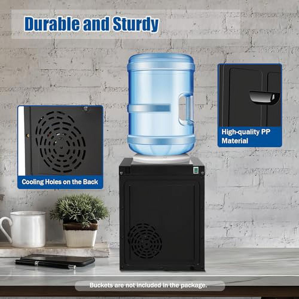 Desktop Water Cooler Dispenser 1-5 Gallon, Top Loading Electric Hot and ...