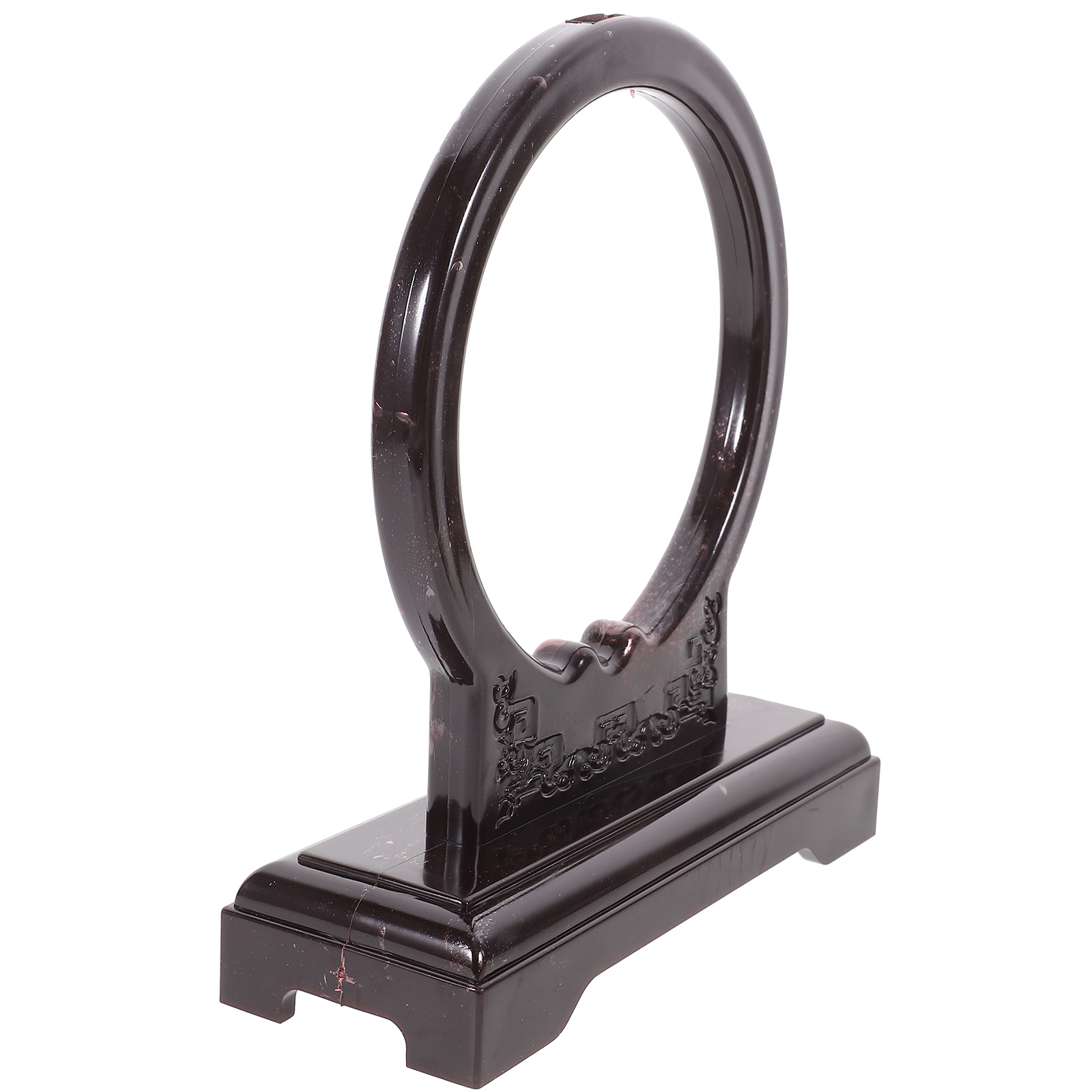 Round Wooden Jewelry Display Stand 1 Set Chinese Style Jade Pendant ...