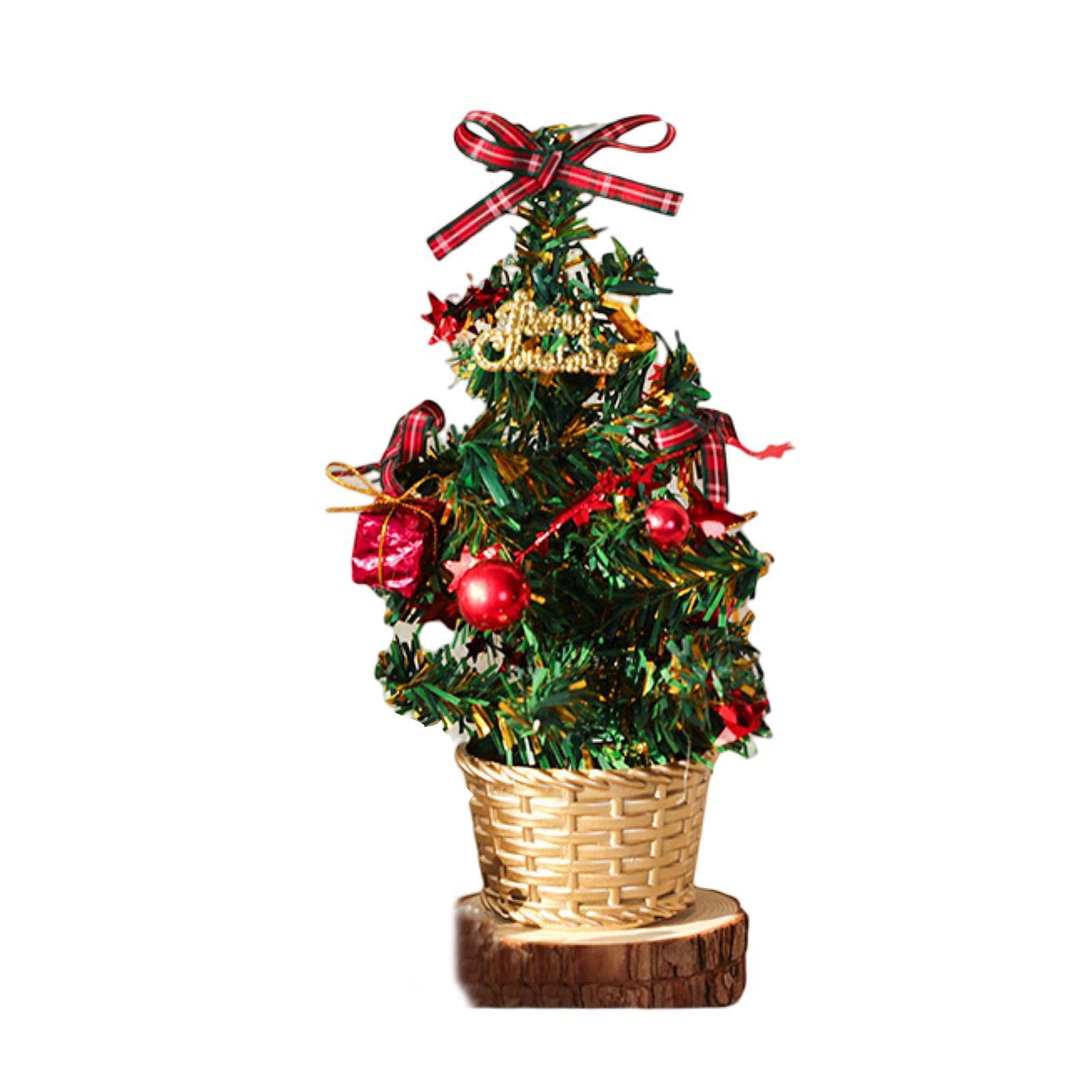Desktop Xmas Tree Realistic Looking Waterproof Enhance Atmosphere ...