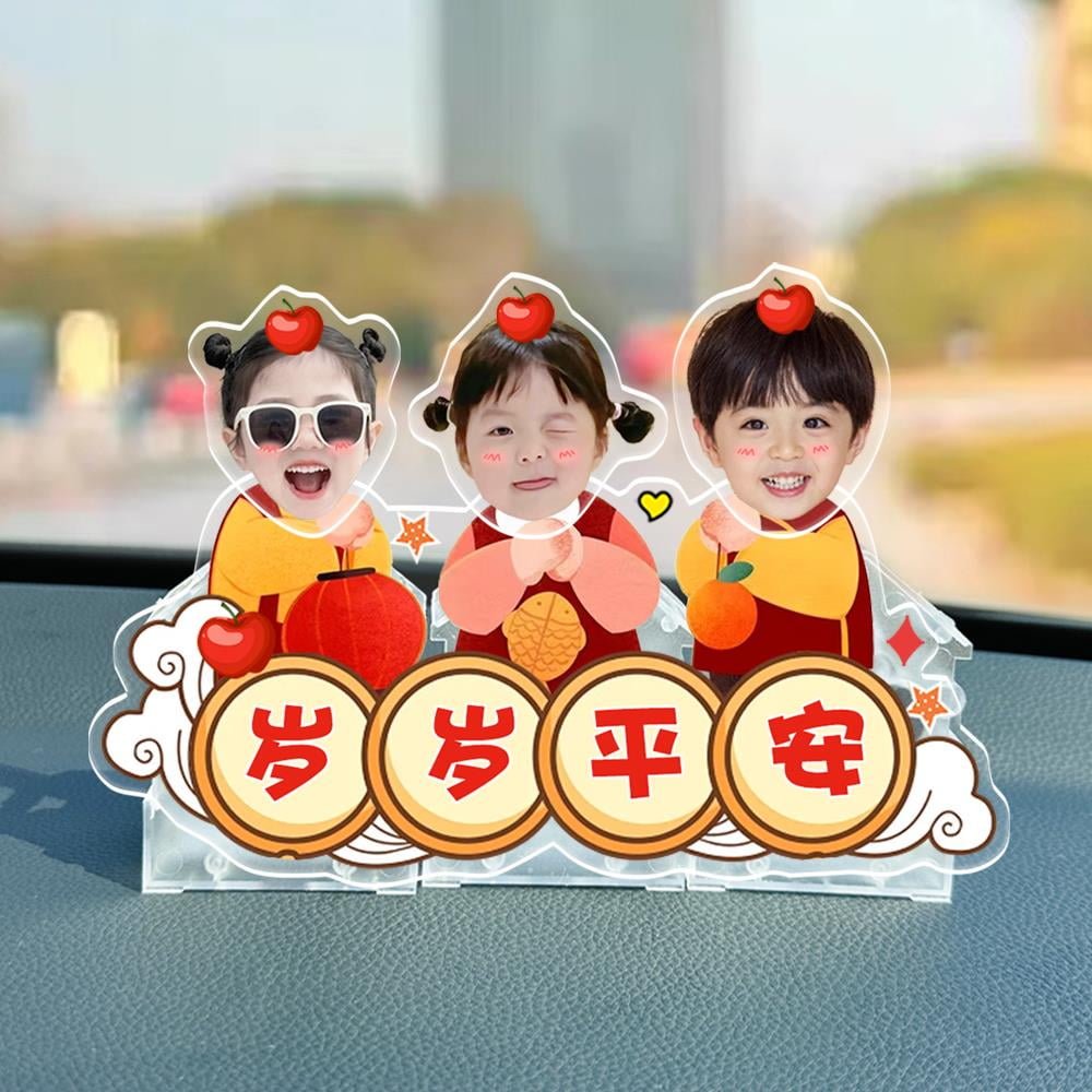 Desktop decorations Fun photo customization Car doll decorations ...