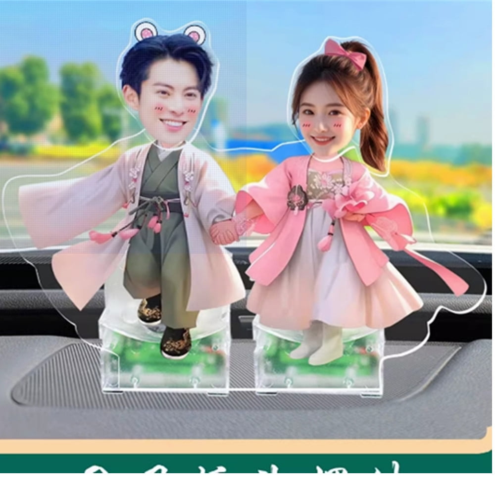 Desktop decorations Funny photo customization Car doll decorations ...