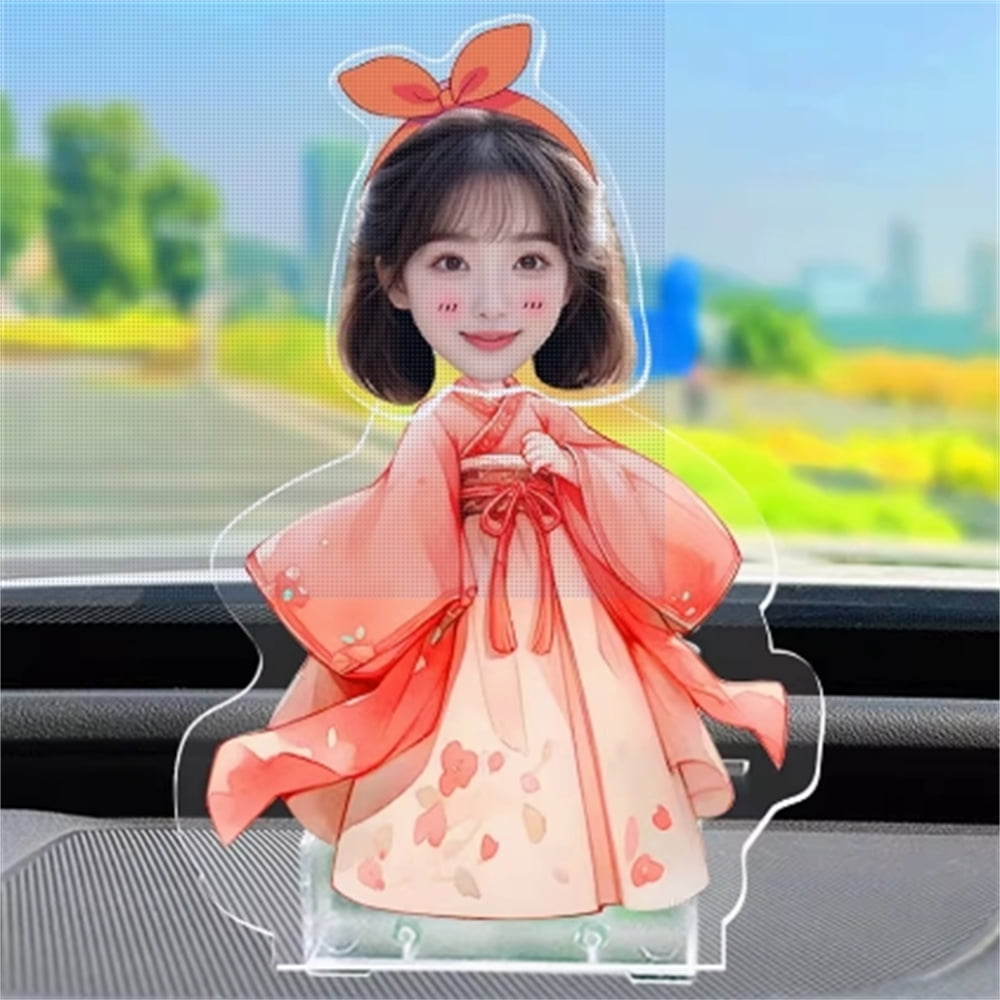 Desktop decorations creative cute photo funny car doll decorations ...
