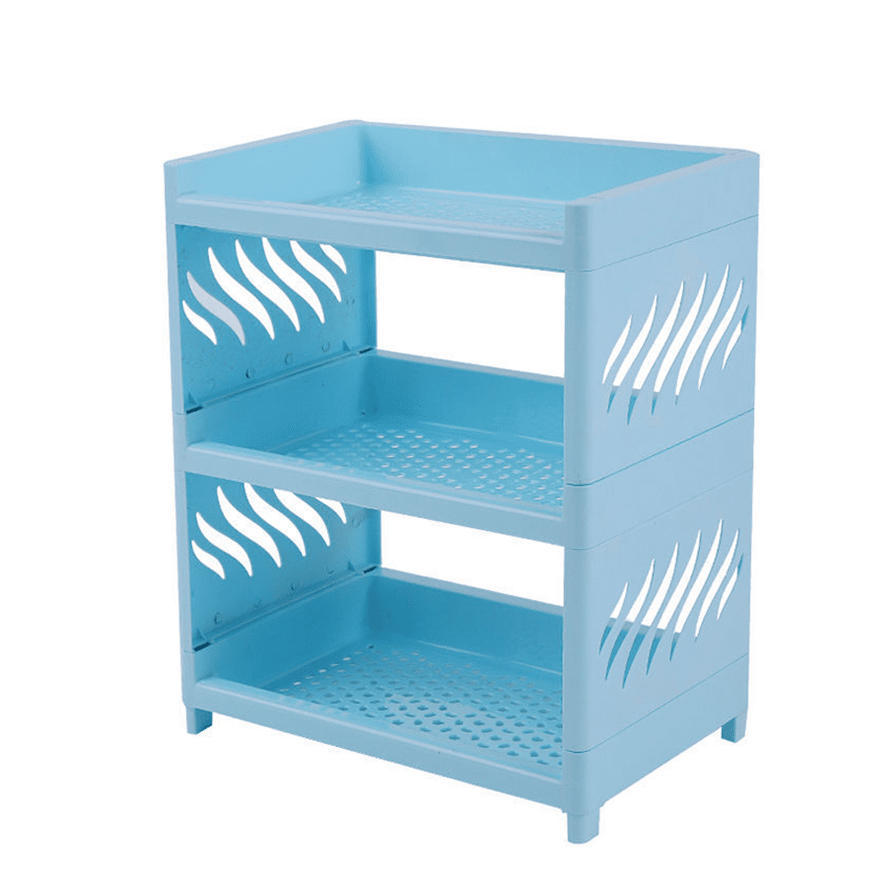 Desktop double-layer storage rack multi-layer detachable bedroom ...