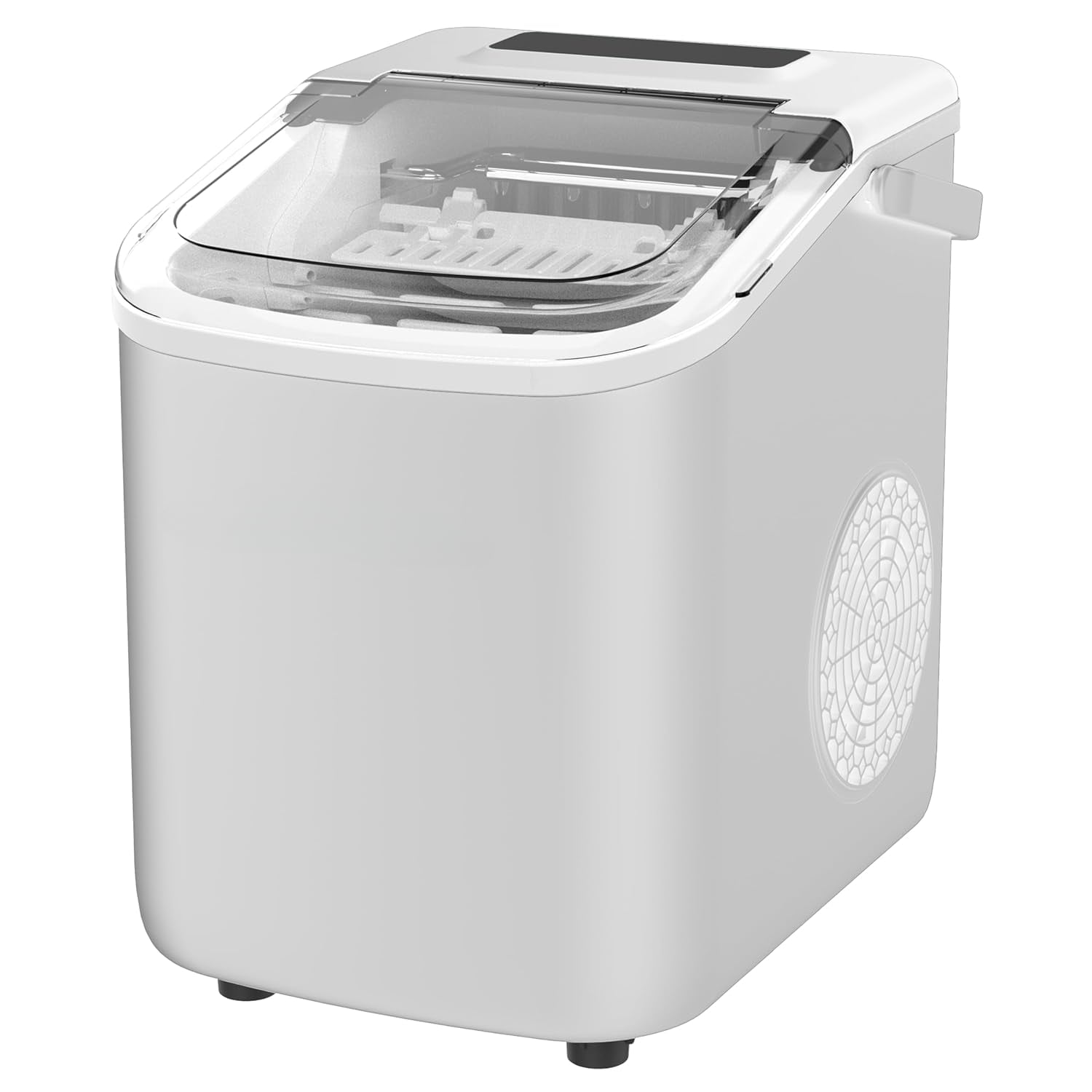 Desktop ice maker -6 minutes 9 pop ice, 26.5 pounds/24 hours, portable ...