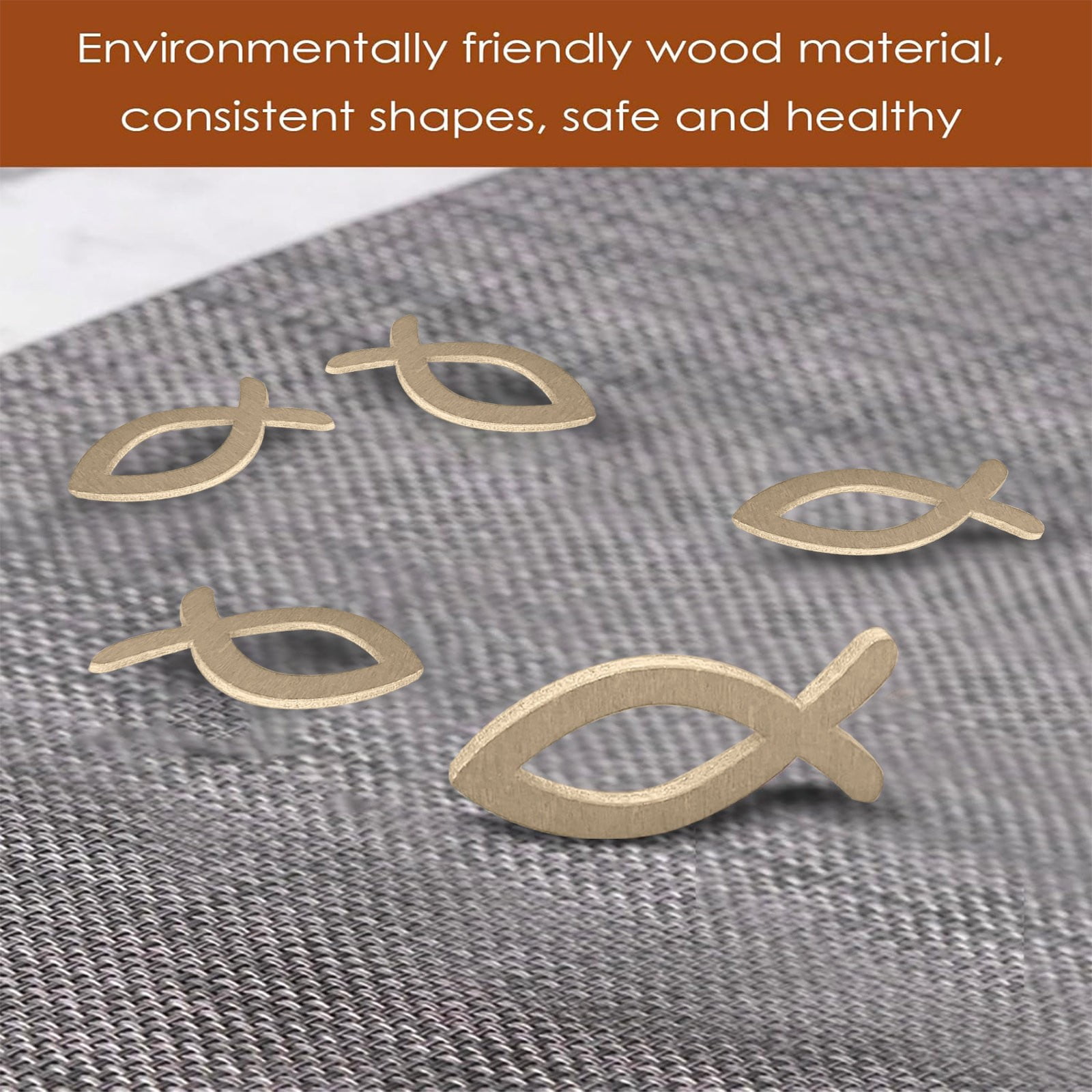 Desktop ornament,120 Piece Wood Scatter Decoration Baptism Decoration ...