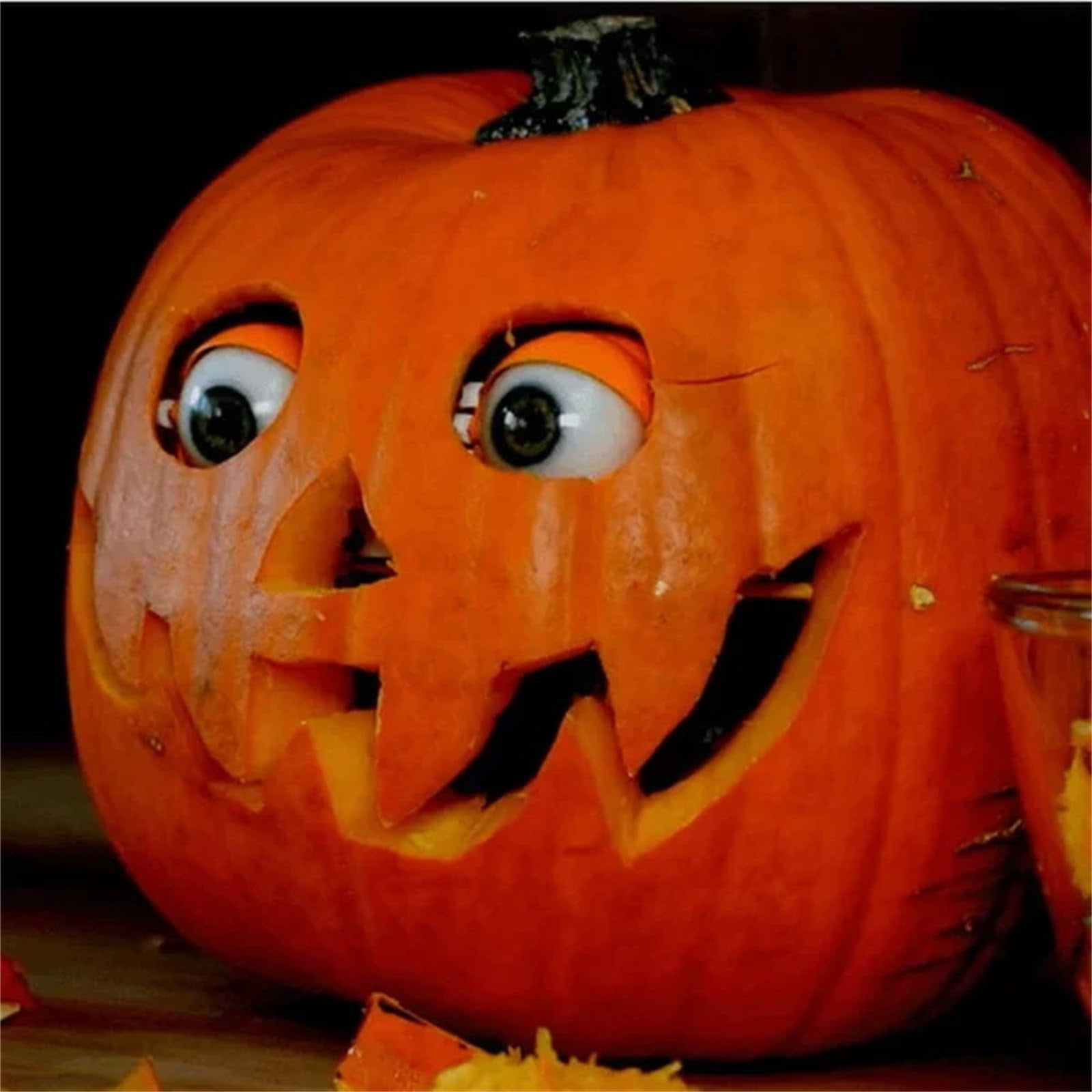Desktop ornament,Halloween Pumpkin Decorations Resin Artificial Pumpkin ...