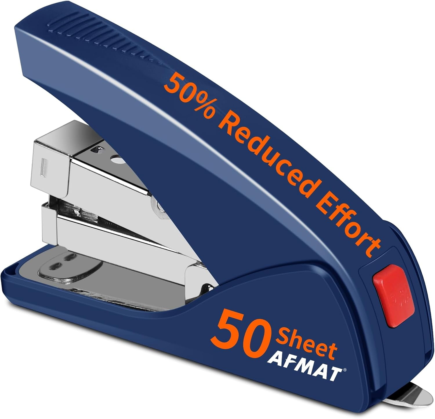 Desktop stapler, 50-page easy stapler, single-finger desktop stapler ...