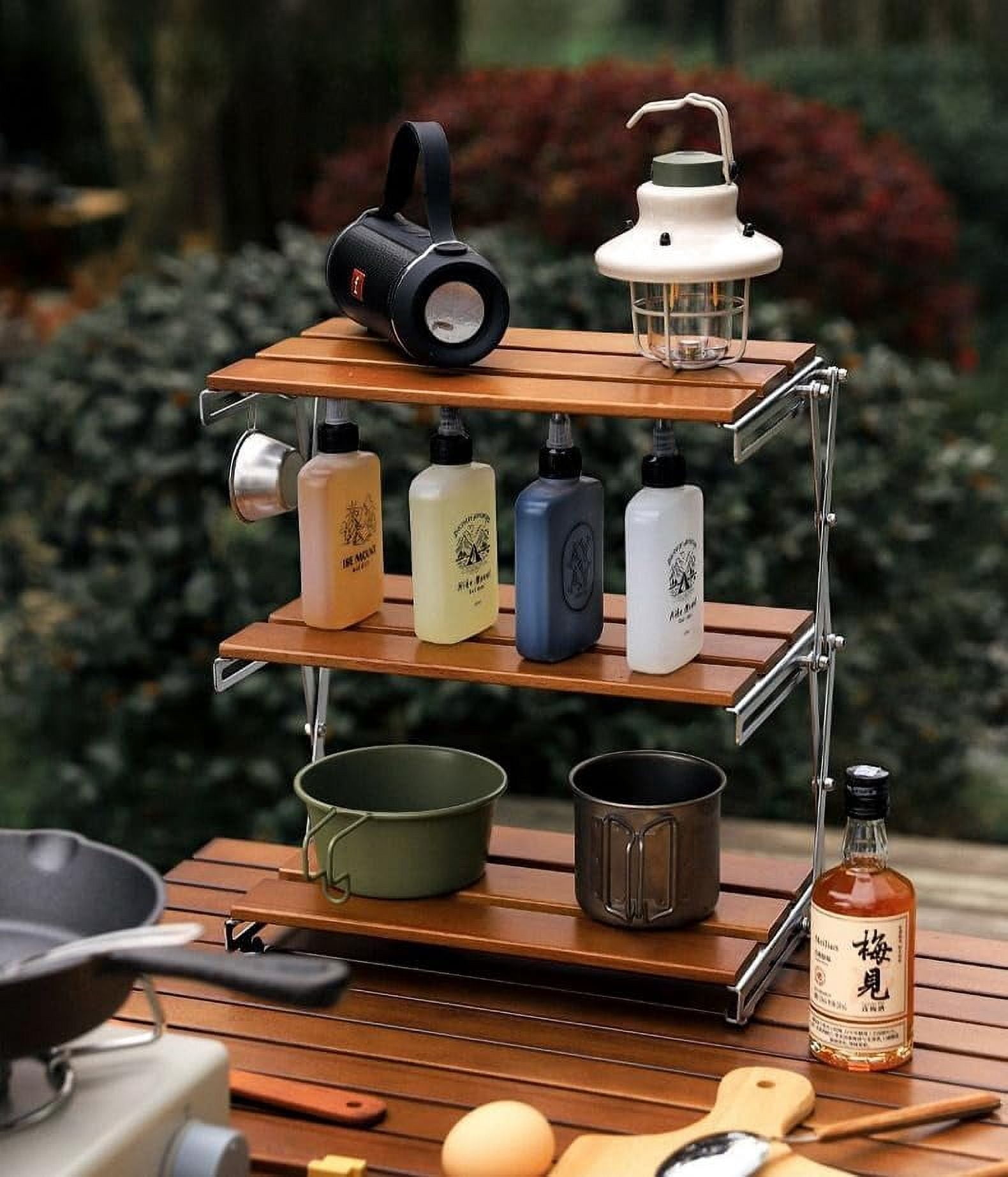 Desktop storage rack, camping storage rack, storage display rack ...