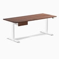 Desky Dual Hardwood Standing Desk With Drawer - Walnut / 72 X 30 Inches ...