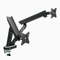 Desky Dual Monitor Arm - White - Walmart.com