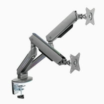 Desky Dual Monitor Arm - White - Walmart.com