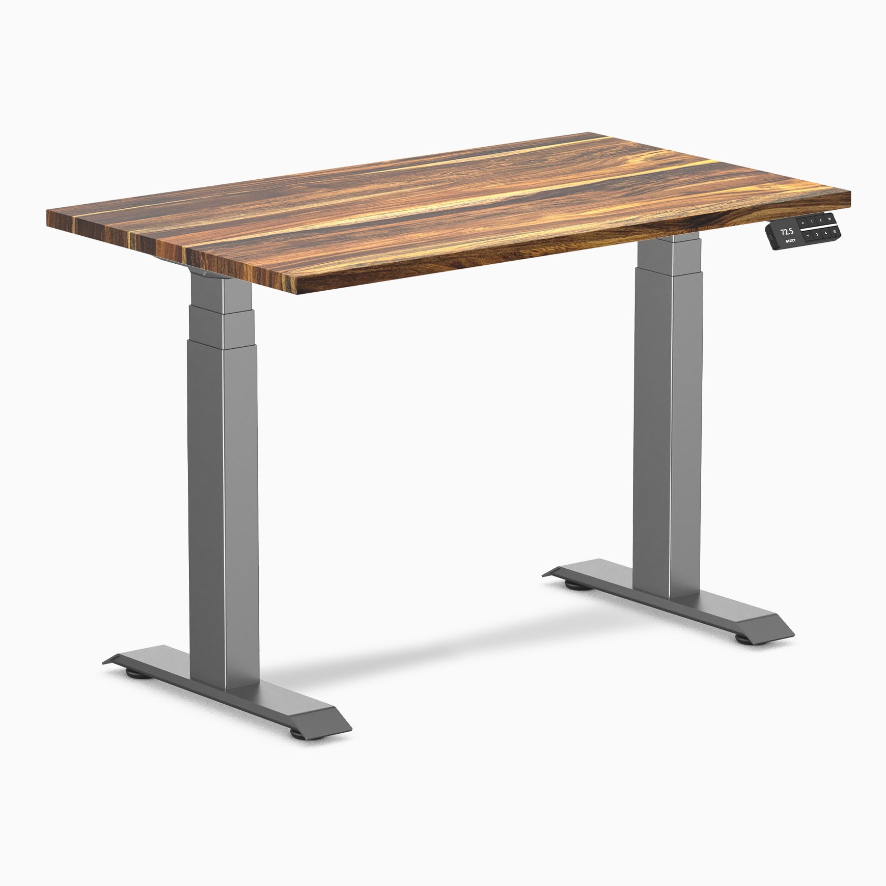 Desky Dual Mini Hardwood Sit Stand Desk - Pheasantwood / 40 X 24 Inches ...