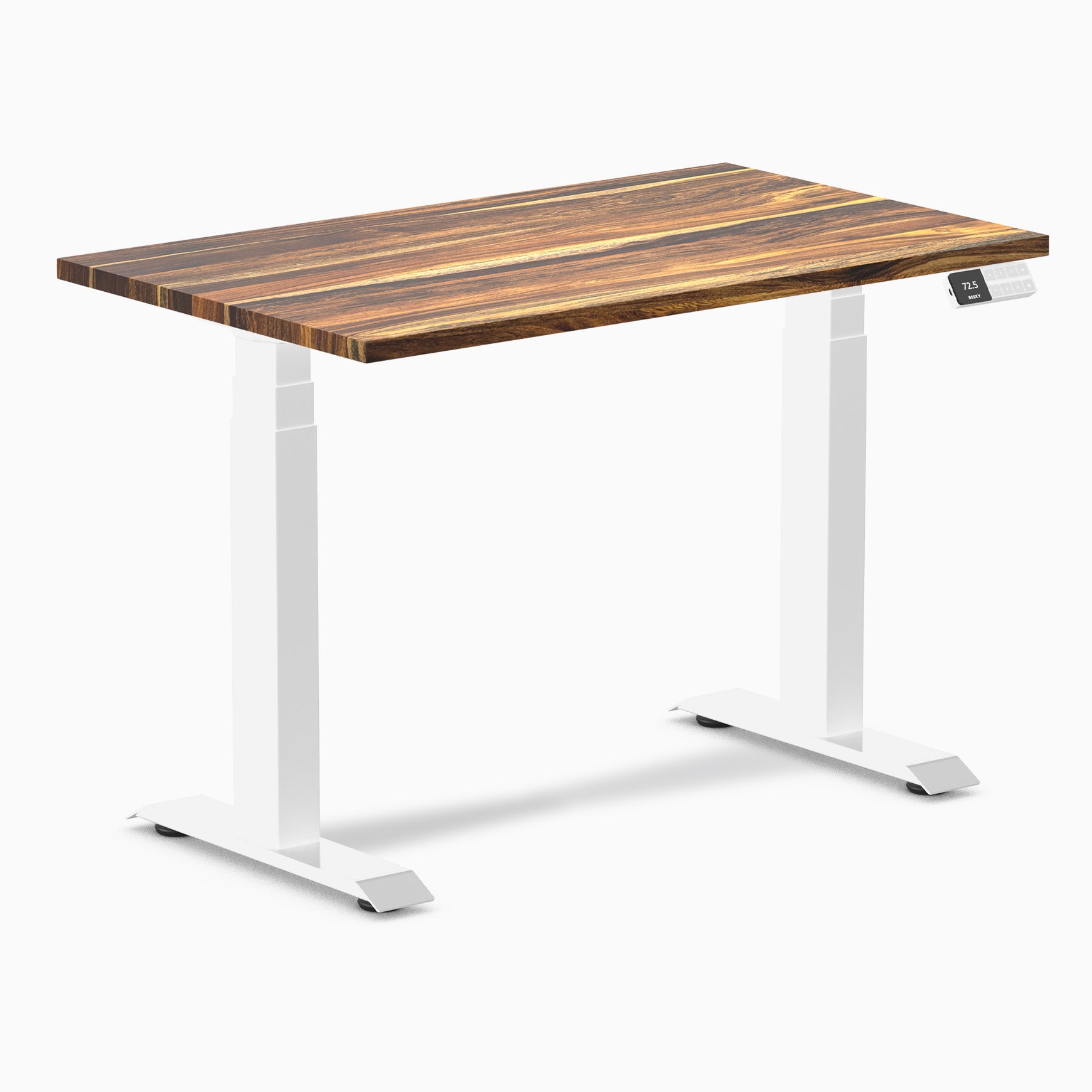 Desky Dual Mini Hardwood Sit Stand Desk - Pheasantwood / 40" X 24 ...