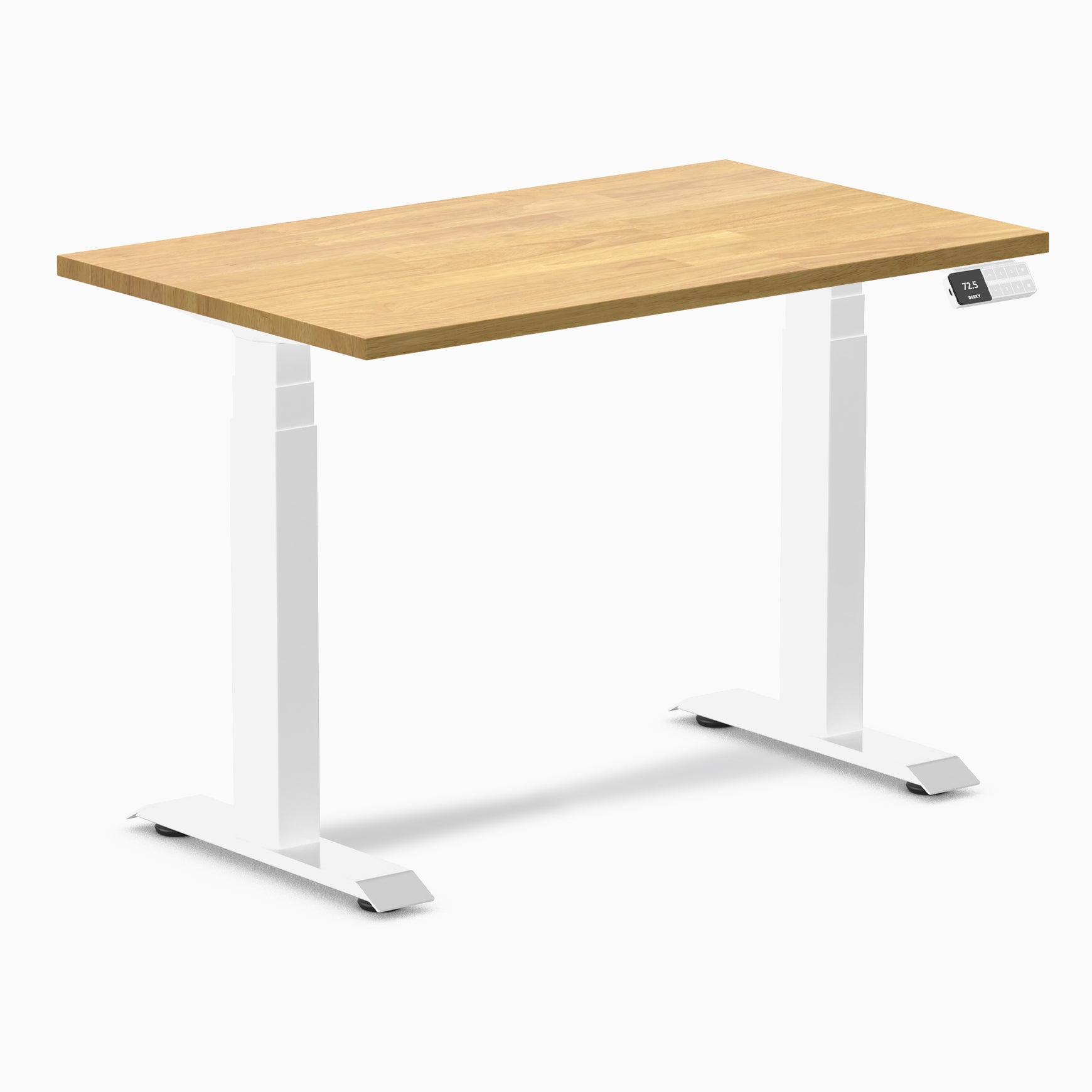 Desky Dual Mini Rubberwood Sit Stand Desk - Light Oak / 40 X 24 Inches ...