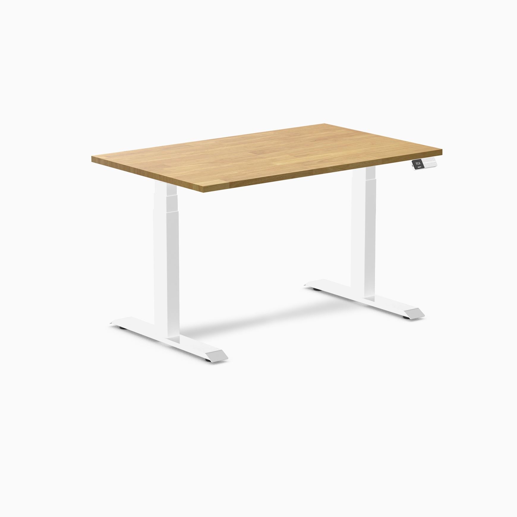 Desky Dual Rubberwood Sit Stand Desk - Light Oak / 48 X 30 Inches ...