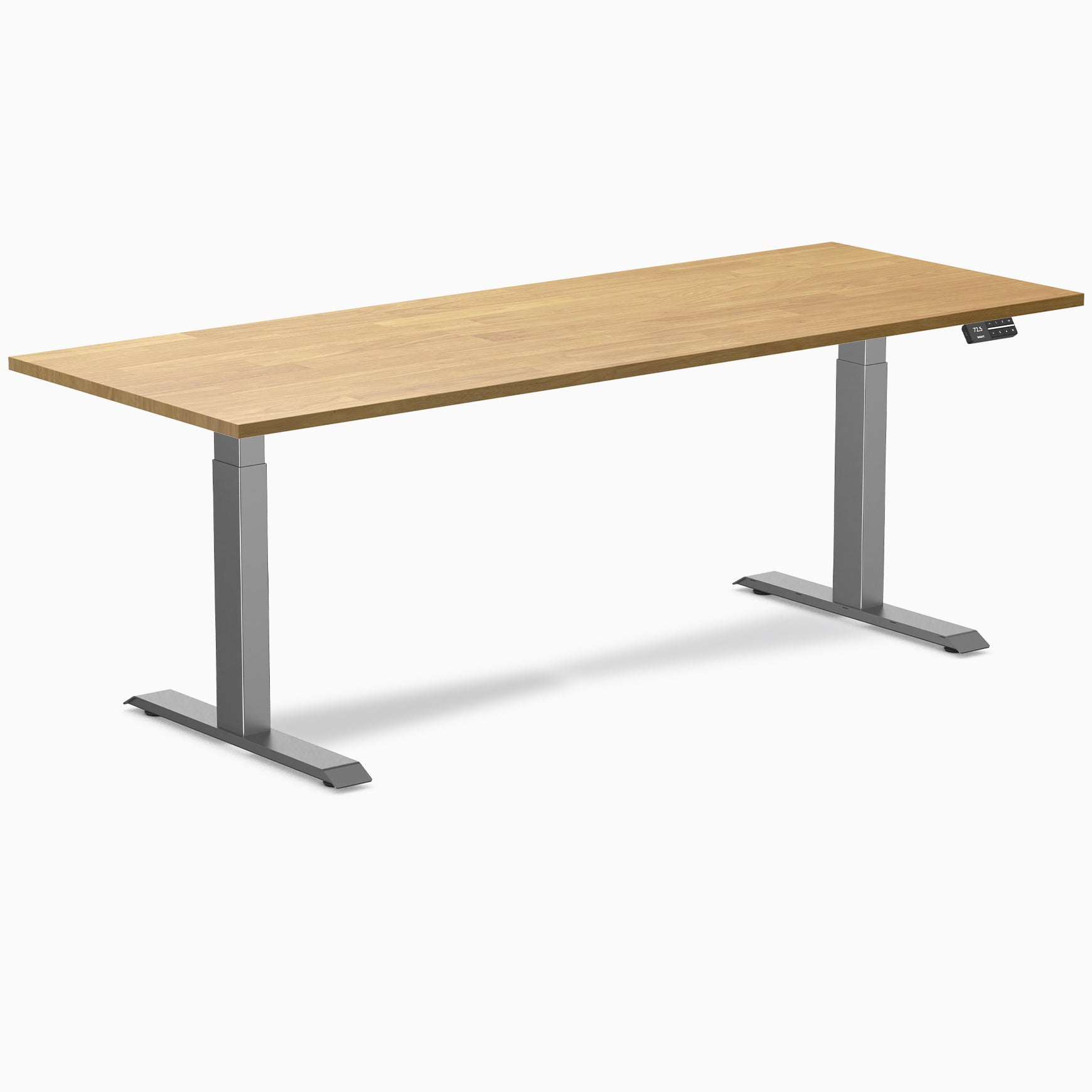 Desky Dual Rubberwood Sit Stand Desk - Light Oak / 80 X 30 Inches ...