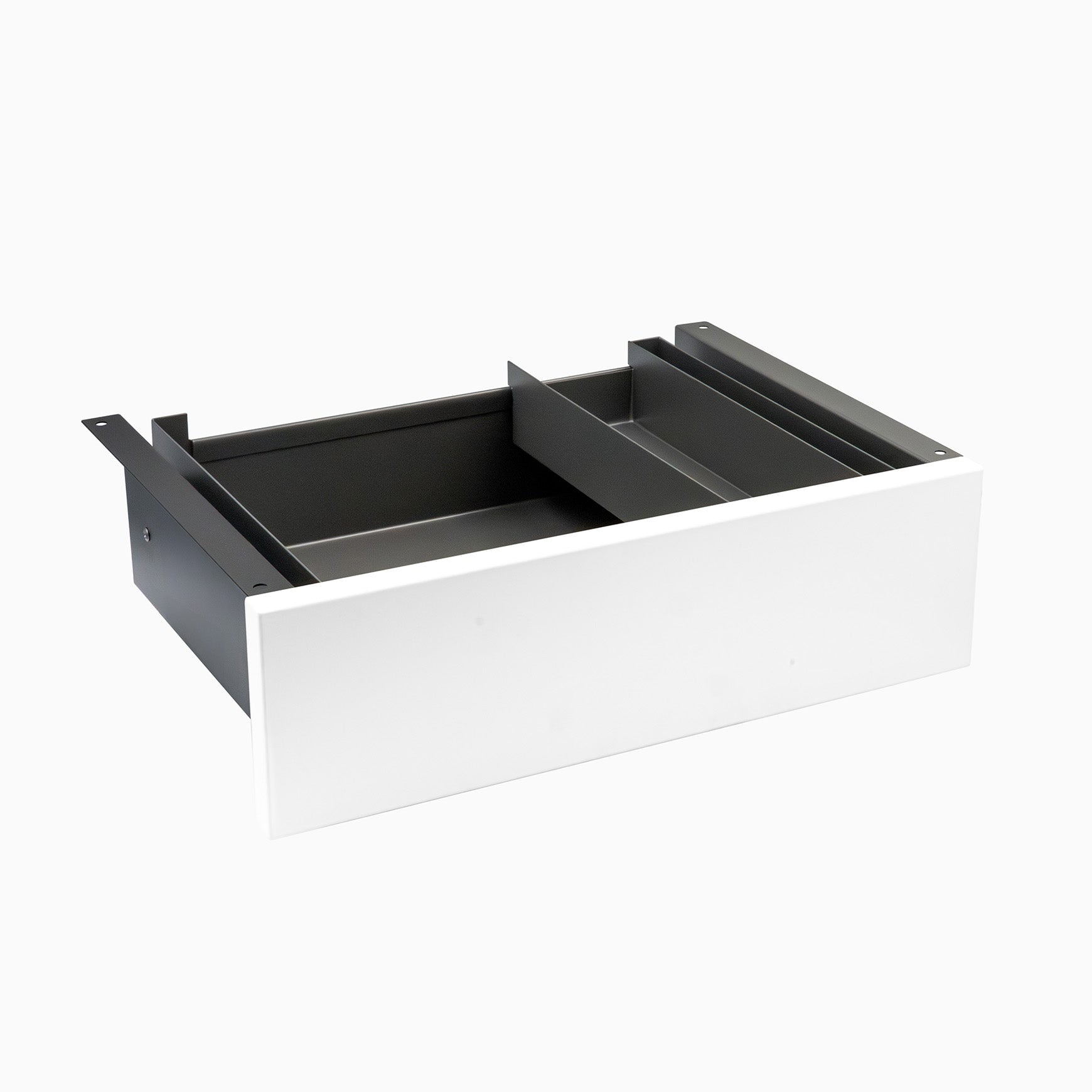 Desky Minimal Under Desk Drawer - White Laminate / Space Gray - Walmart.com