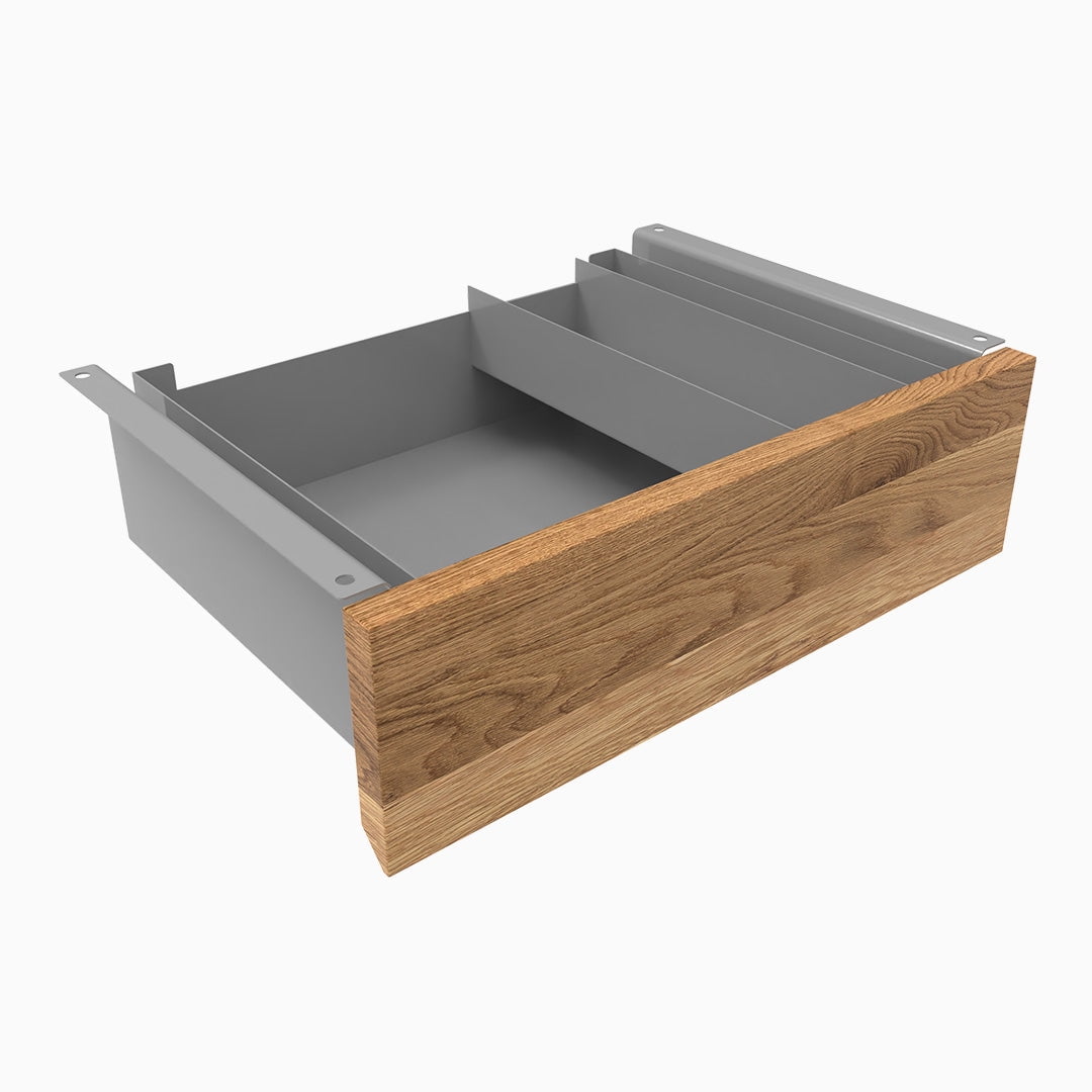 Desky Minimal Under Desk Drawer - White Oak Hardwood / Gray - Walmart.com