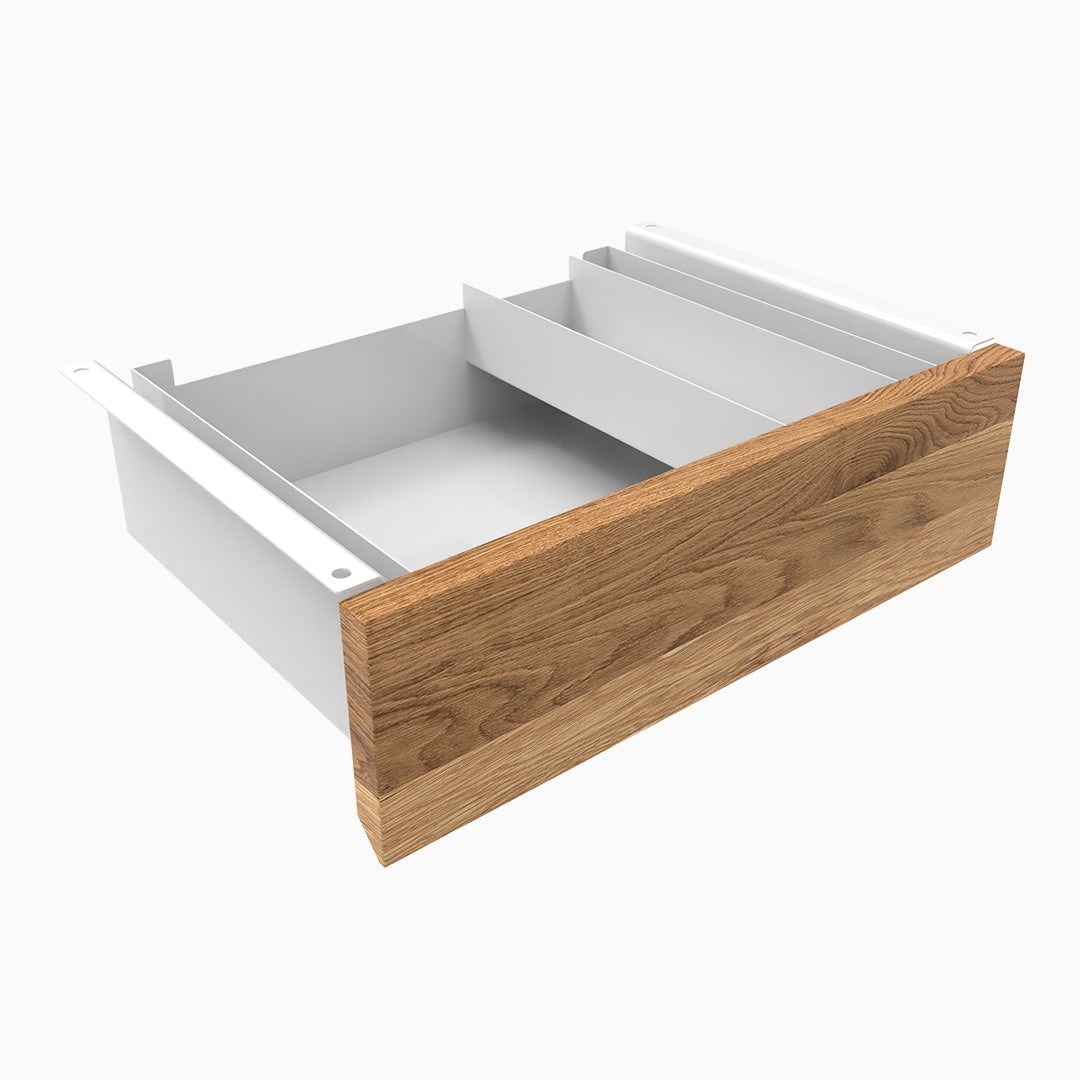Desky Minimal Under Desk Drawer - White Oak Hardwood / White - Walmart.com