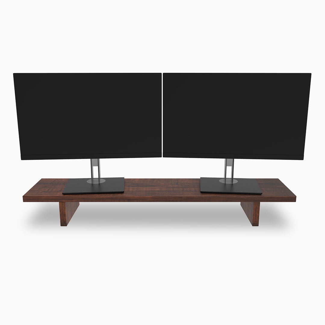 Desky Monitor Stand - American Rustic Pine Softwood - Walmart.com