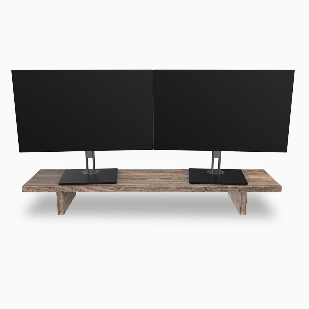 Desky Monitor Stand - Natural Walnut Laminate - Walmart.com