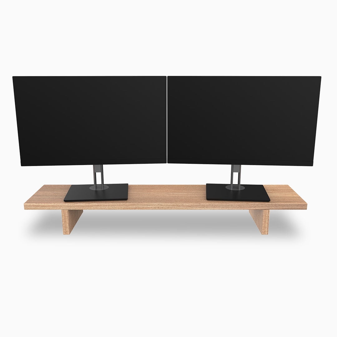 Desky Monitor Stand - Sublime Teak Laminate - Walmart.com