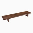 Desky Minimal Monitor Stand - Walnut Hardwood - Walmart.com