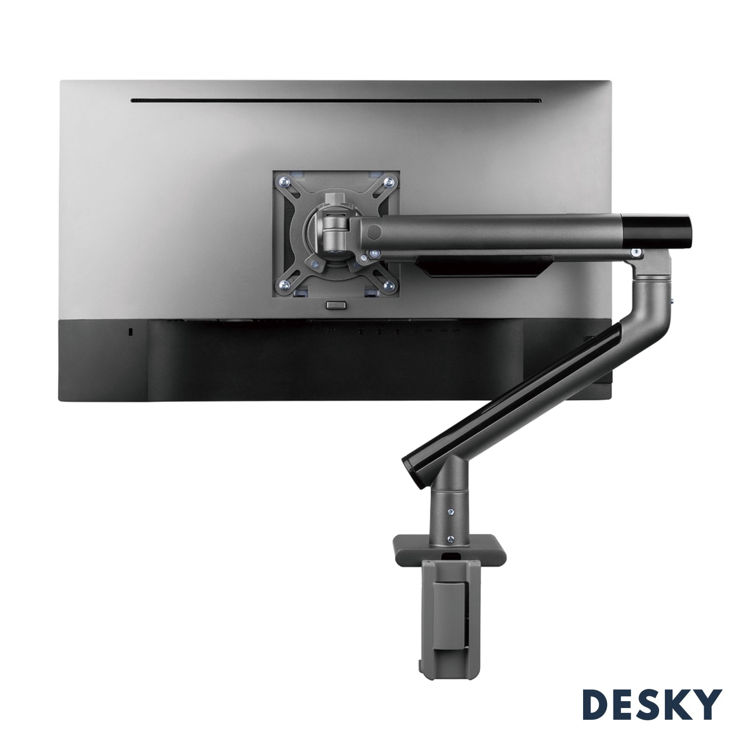 Desky Single Slim Aluminium Monitor Arm - Space Gray - Walmart.com