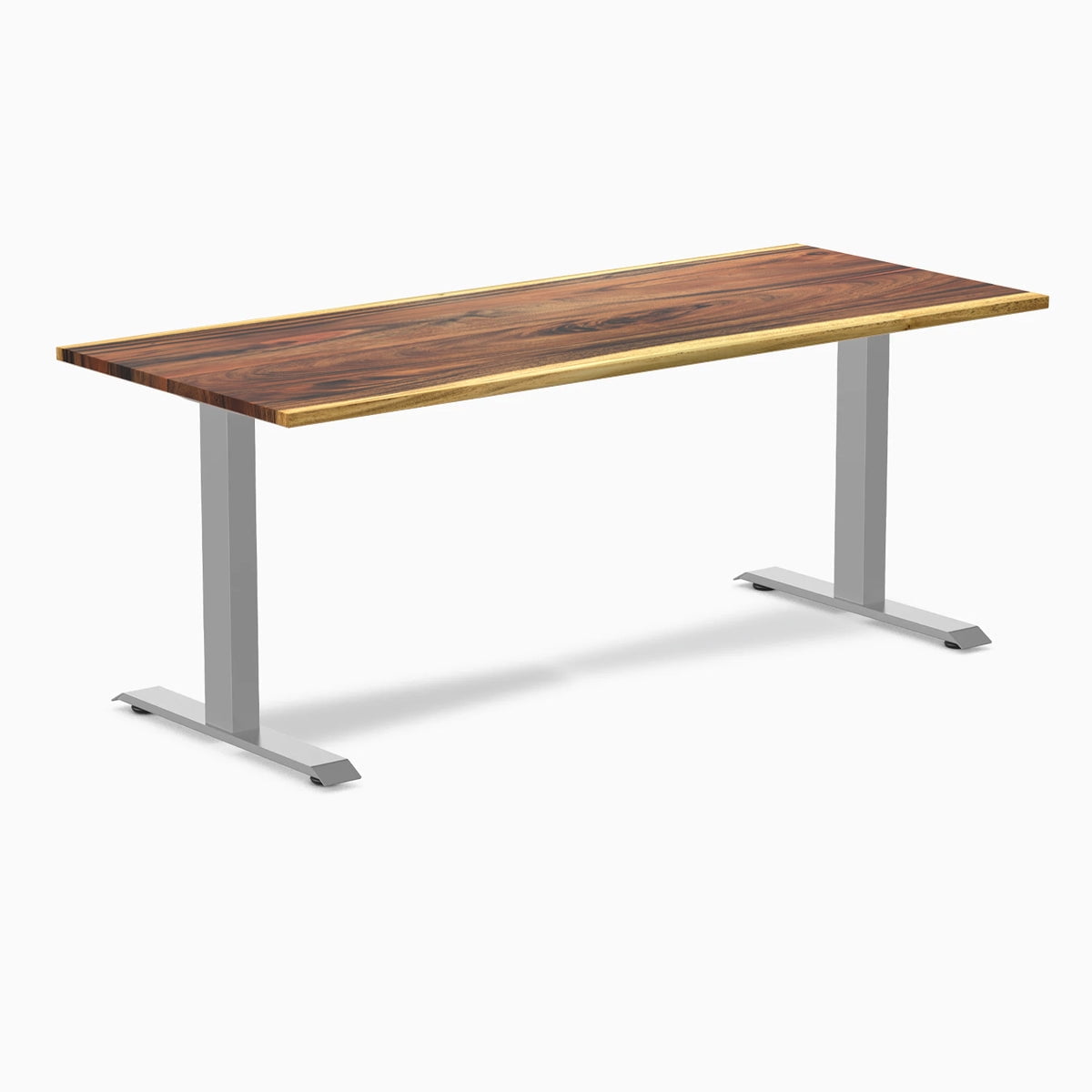 Desky Zero Hardwood Office Desk - Saman / 72 X 30 Inches / Gray ...