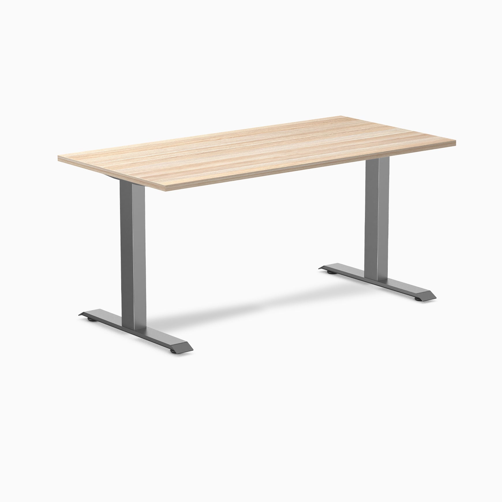 Desky Zero Laminate Office Desk - Classic Oak / Medium 59 X 29.5 Inches ...