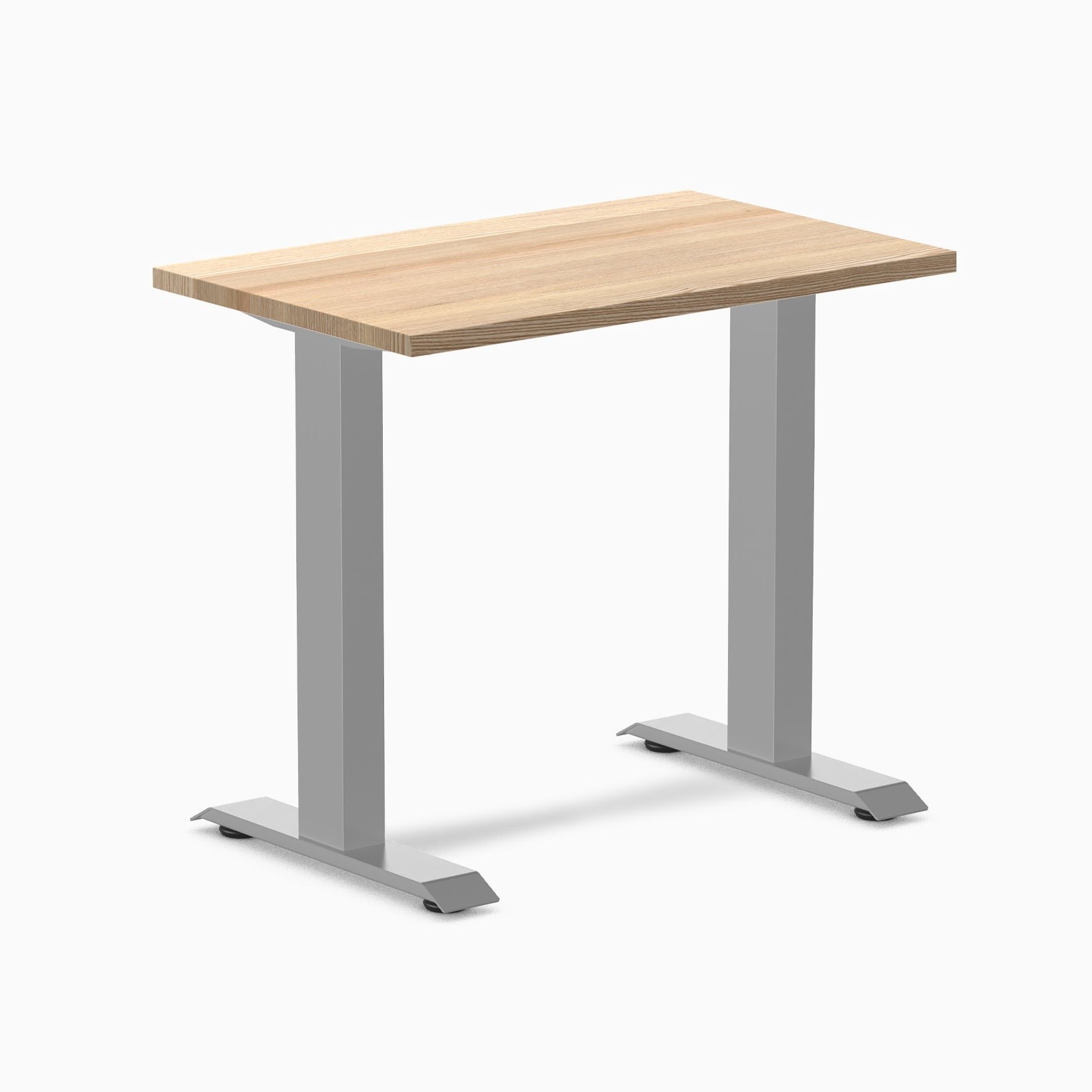 Desky Zero Mini Hardwood Office Desk - White Ash / 32" X 20" / Gray ...