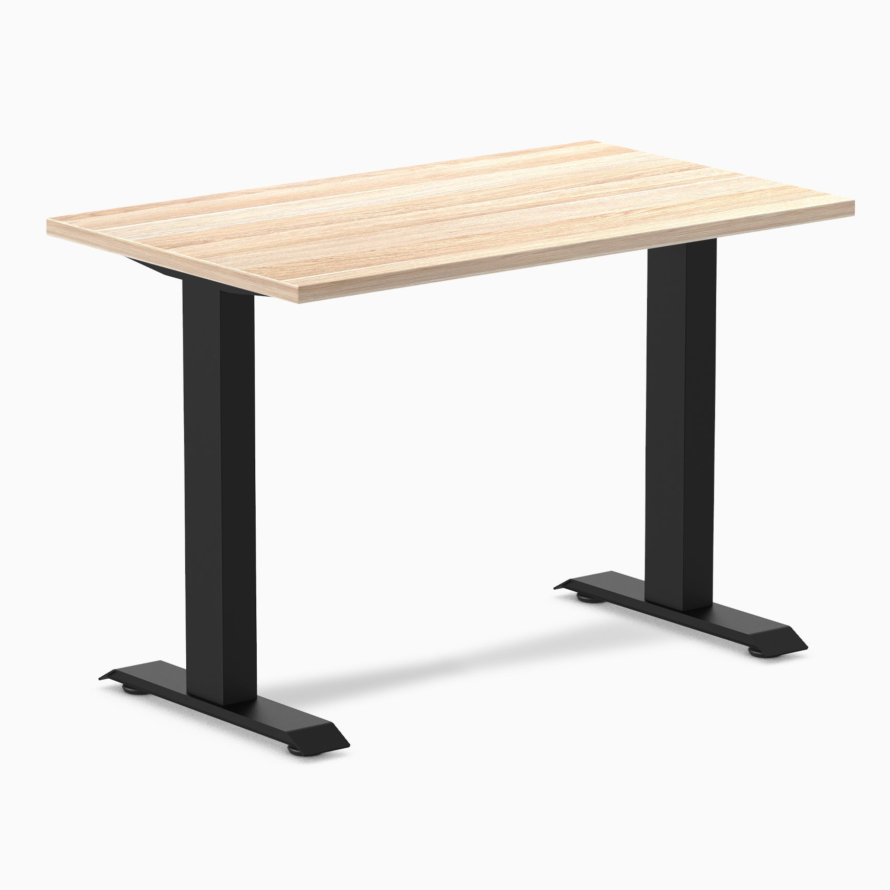 Desky Zero Mini Office Desk - Classic Oak / 40" X 24" / Matte Black ...